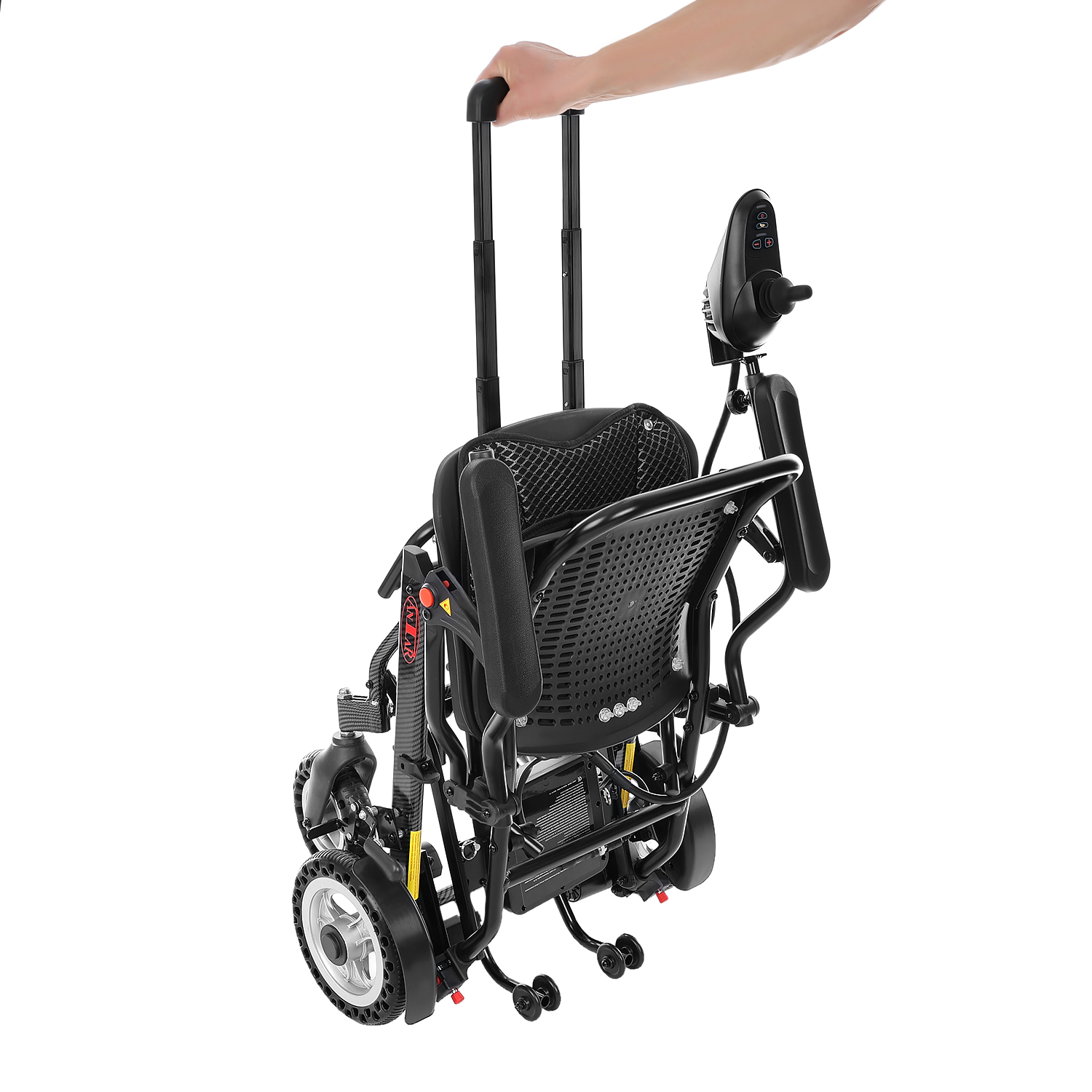 Lightweight Folding Electric Transport Wheelchair - Medpoint