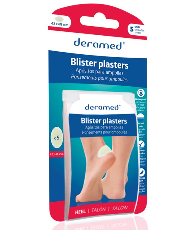 Deramed Blister Plasters - Foot & Heel Blister Relief