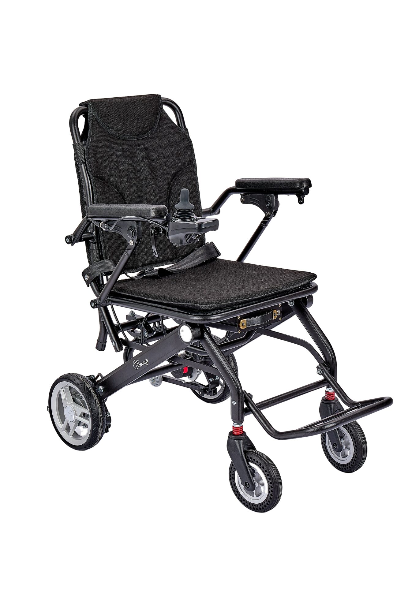 Lightweight Electric Transport Wheelchair - Black