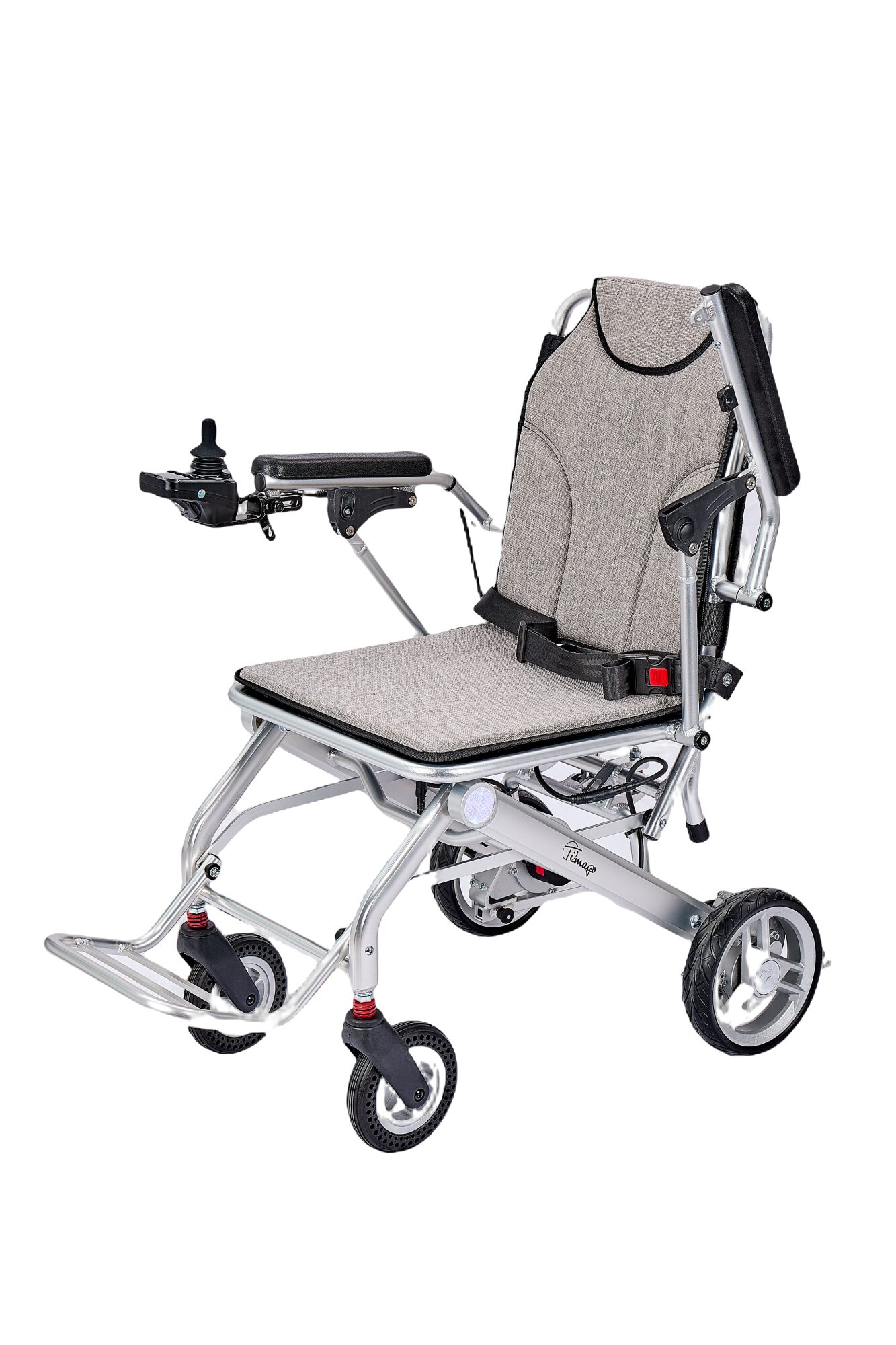 Lightweight Electric Transport Wheelchair Grey - Medpoint